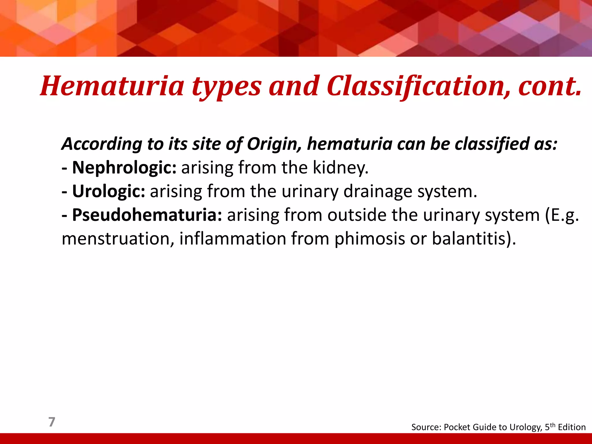 Approach to hematuria | PPTX