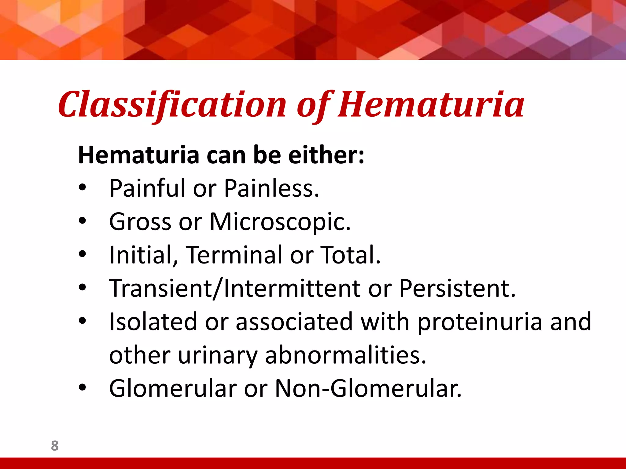 Approach to hematuria | PPTX