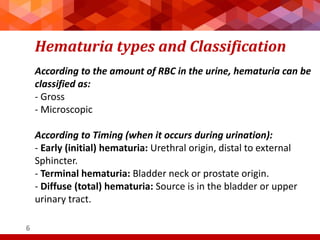 Approach to hematuria | PPTX