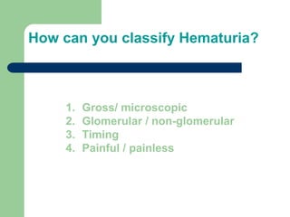 Approach to hematuria - general | PPT