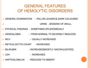 Diagnostic Approach to hemolytic anemia | PPTX