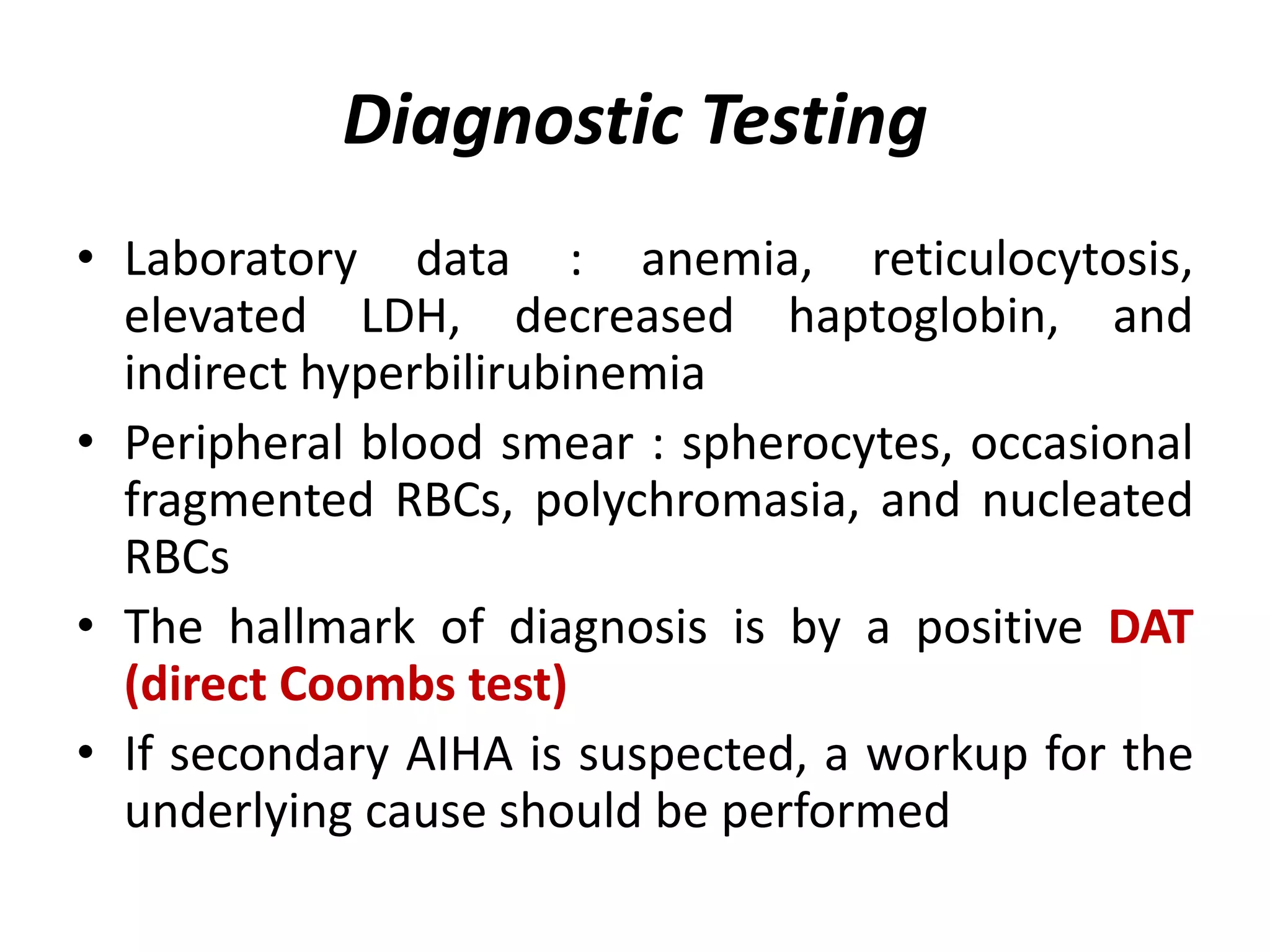 Approach to Hemolytic Anemia | PPTX