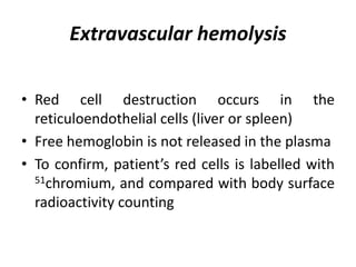 Approach to Hemolytic Anemia | PPTX