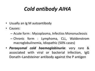 Approach to Hemolytic Anemia | PPTX