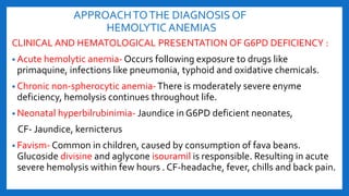 Approach to hemolytic anemias | PPTX