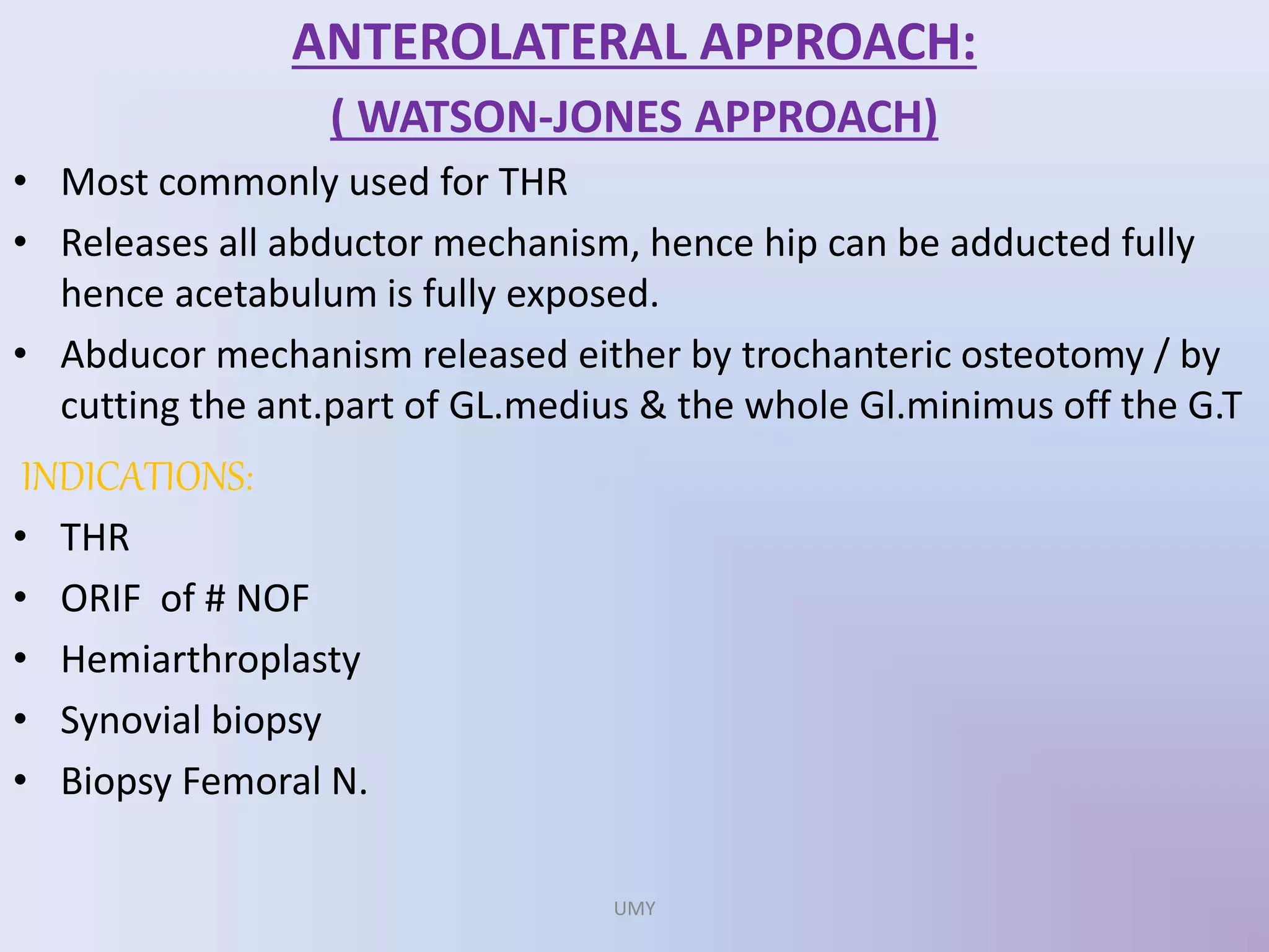 Approach to hip joint | PPTX