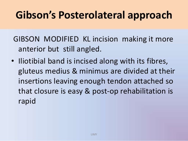 Approach to hip joint