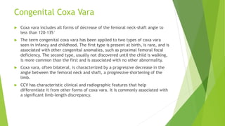 Approach to hip joint pain in childhood | PPTX