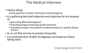Approach to history taking | PPT
