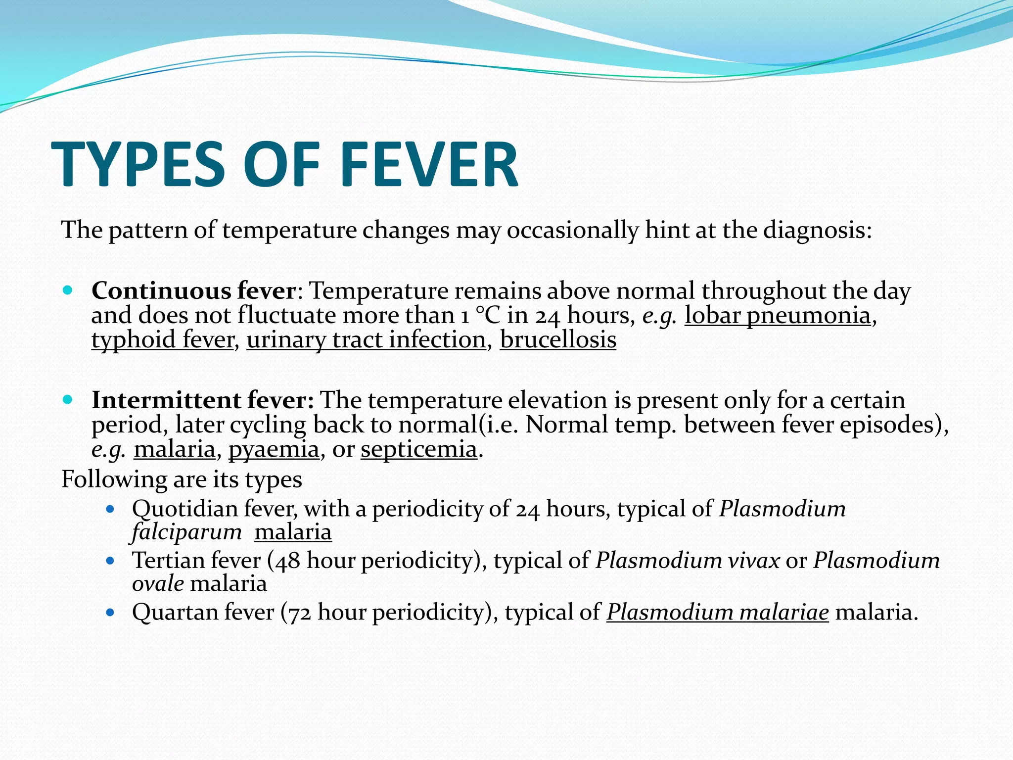 Approach to history taking in a patient with fever | PPTX