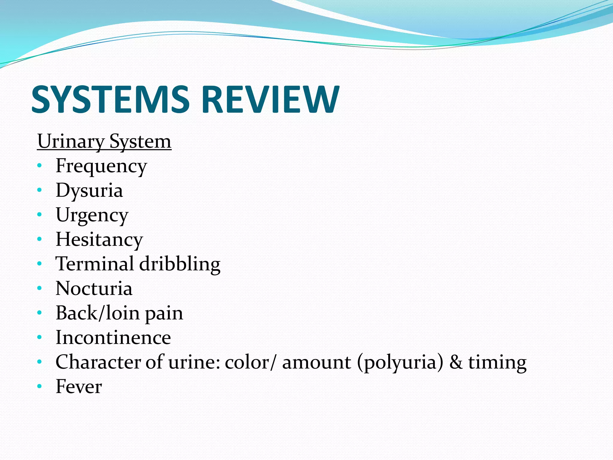 Approach to history taking in a patient with fever | PPTX