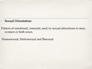 Approach to homosexuality | PPT