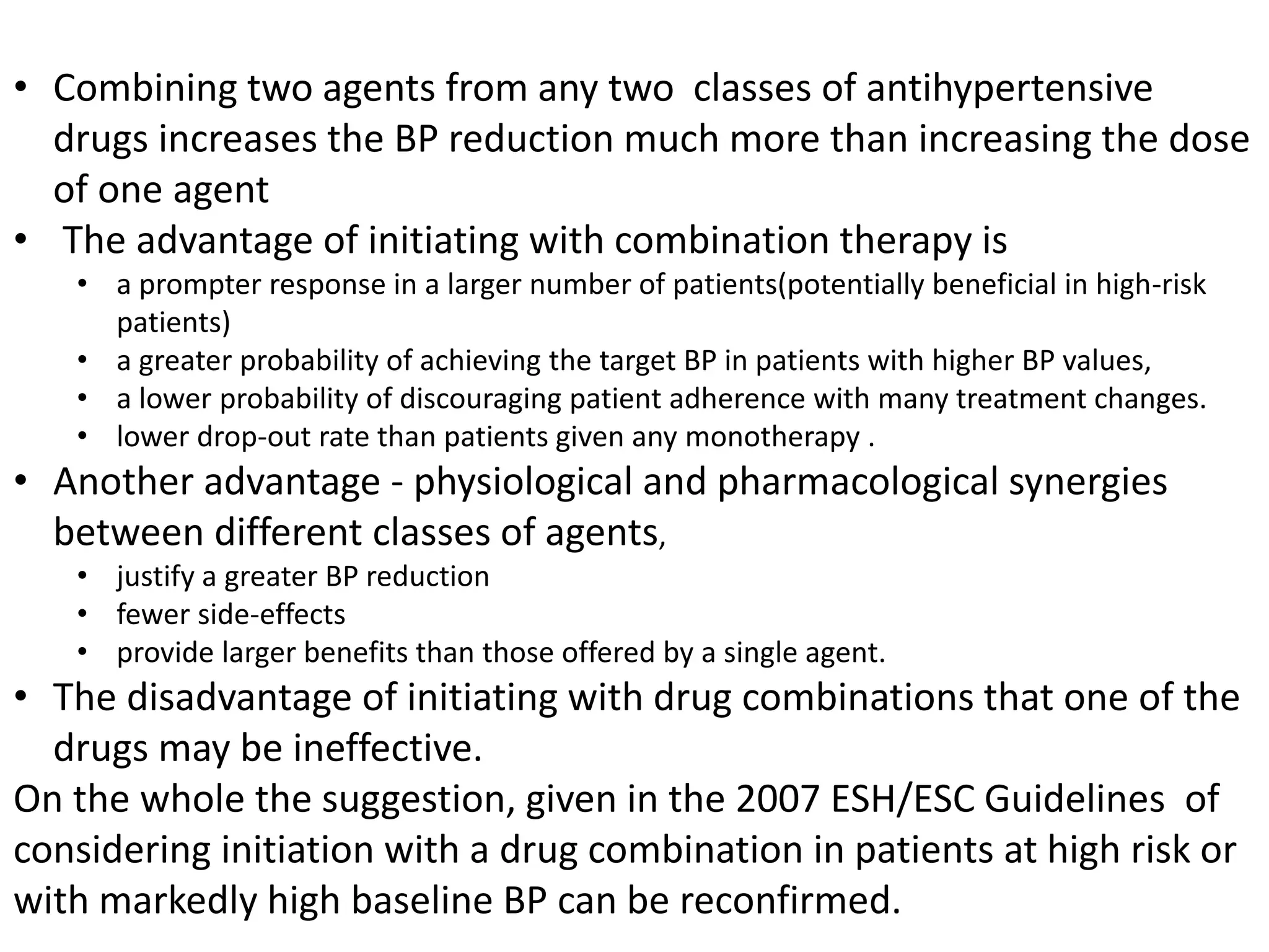 Approach to Hypertension - Combination therapy.pptx