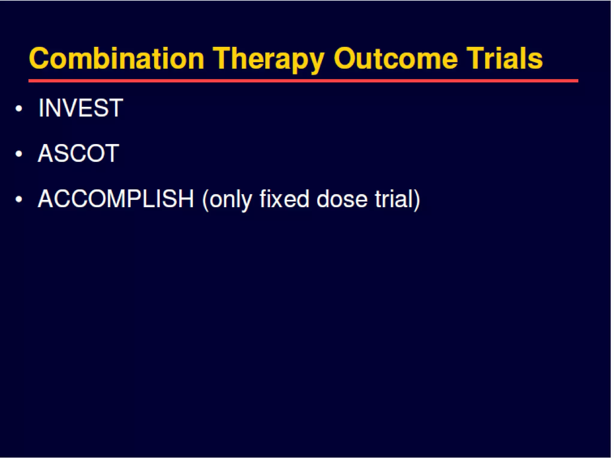 Approach to Hypertension - Combination therapy.pptx