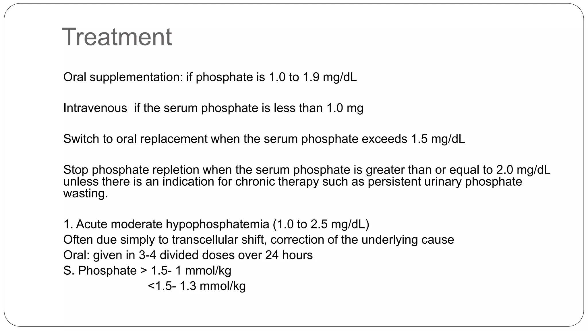 Approach to hypo and hyperphosphatemia dr bikal | PPT