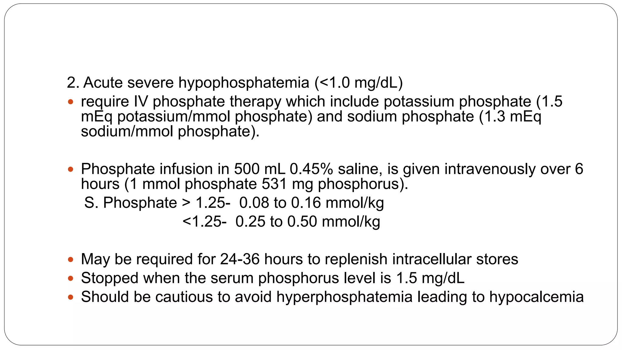 Approach to hypo and hyperphosphatemia dr bikal | PPT