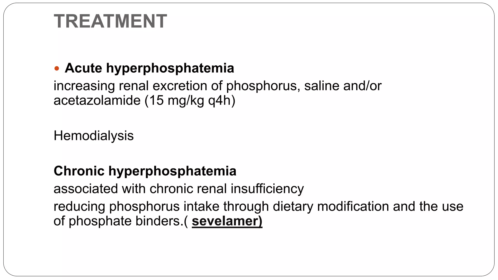 Approach to hypo and hyperphosphatemia dr bikal | PPT