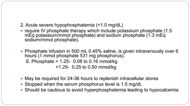 Approach to hypo and hyperphosphatemia dr bikal | PPT
