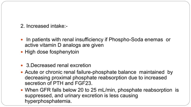 Approach to hypo and hyperphosphatemia dr bikal | PPT