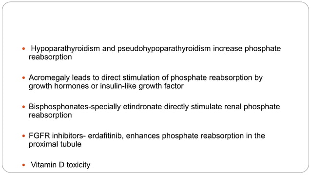 Approach to hypo and hyperphosphatemia dr bikal | PPT