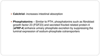 Approach to hypo and hyperphosphatemia dr bikal | PPT