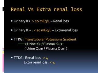 Approach to Hypokalemia | PPTX