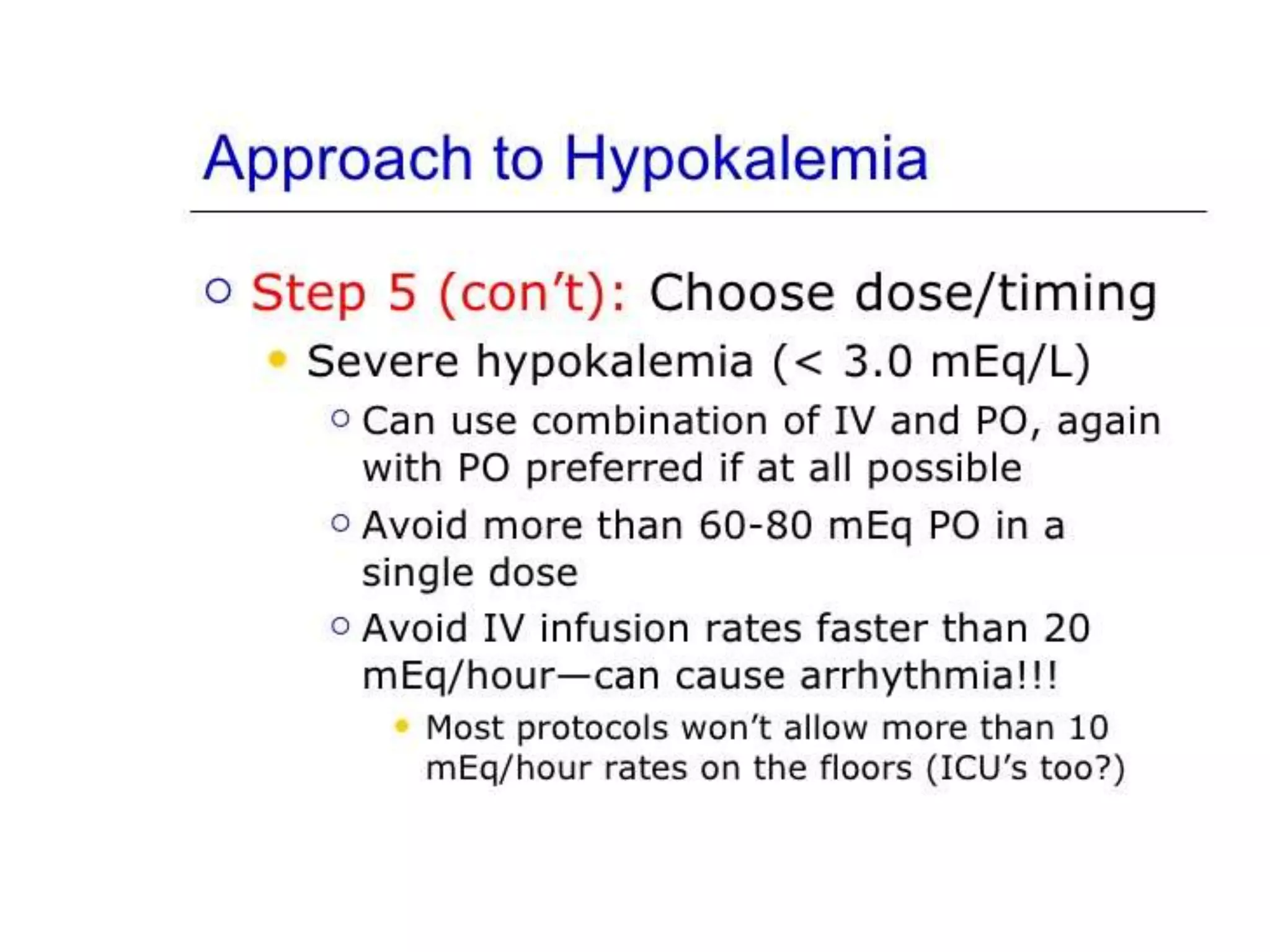 APPROACH TO A PATIENT WITH HYPOKALEMIA - Dr Shaz Pamangadan MD | PPT