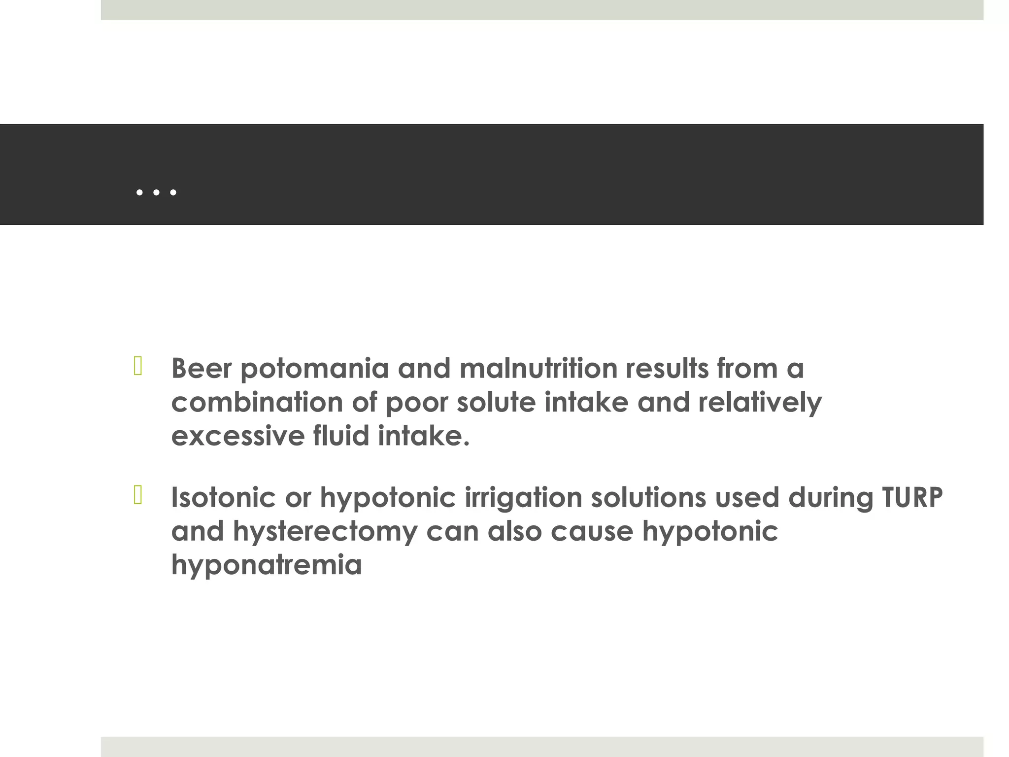 Approach to hyponatremia | PPT