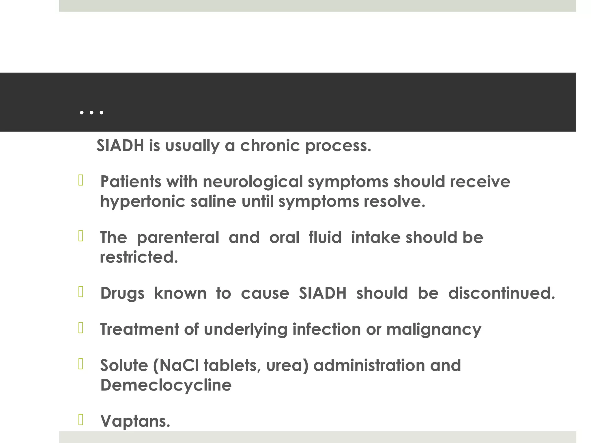 Approach to hyponatremia | PPT