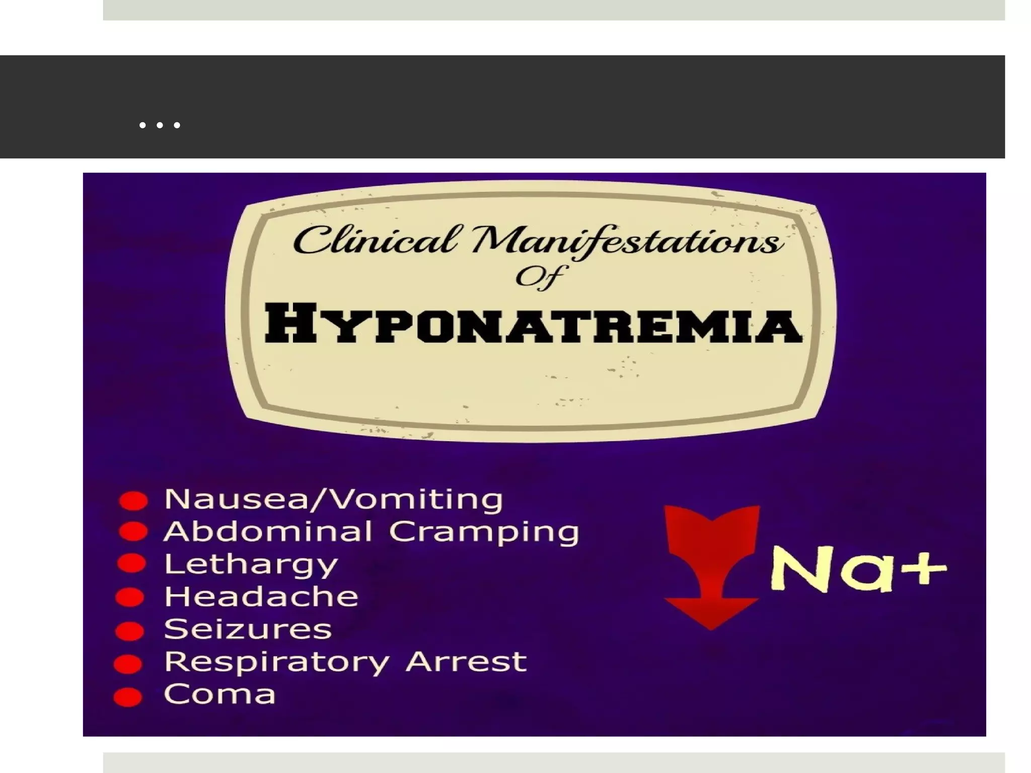 Approach to hyponatremia | PPT
