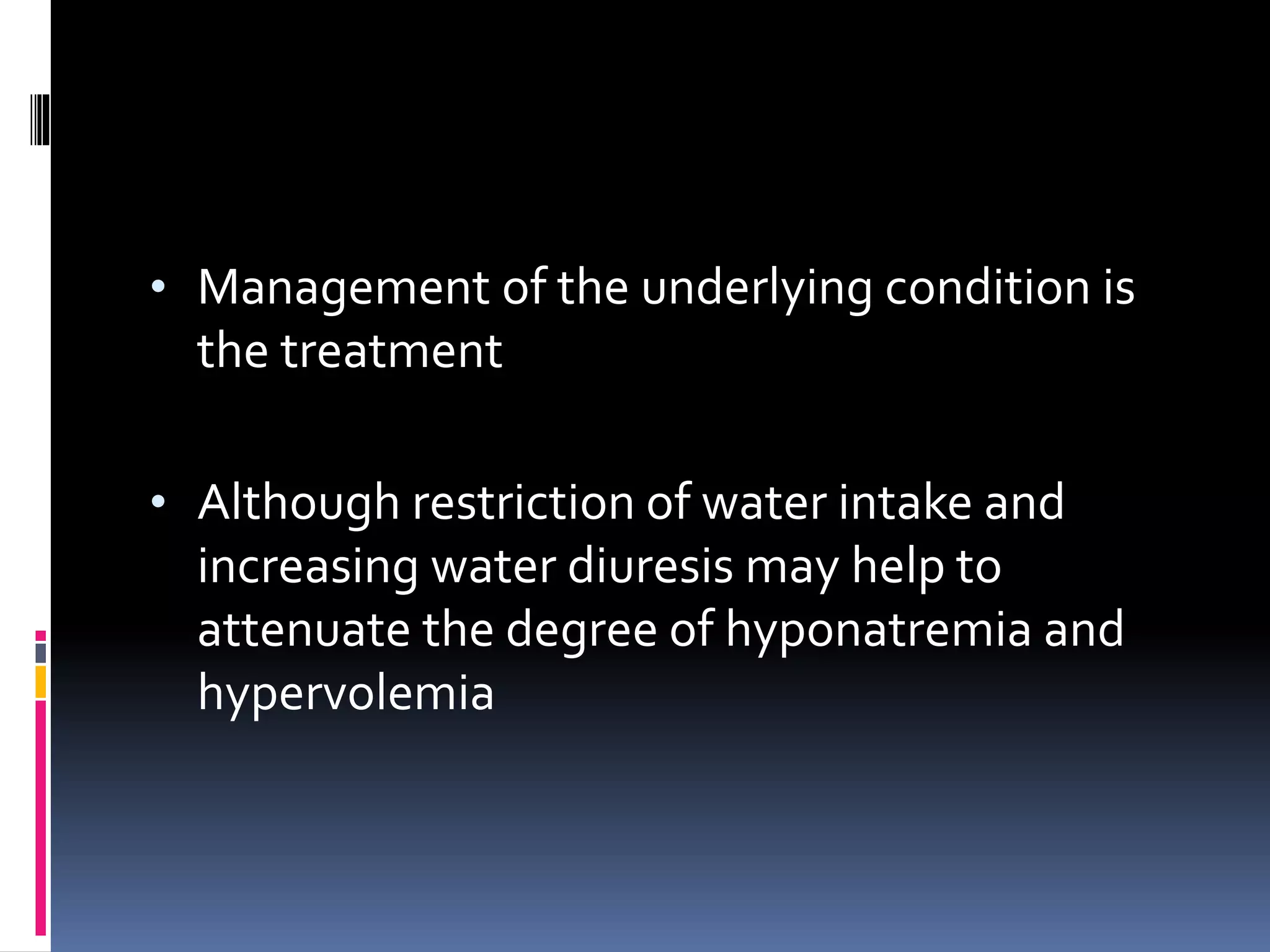 Approach to hyponatremia | PPTX