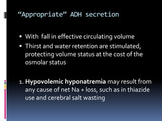 Approach to hyponatremia | PPTX