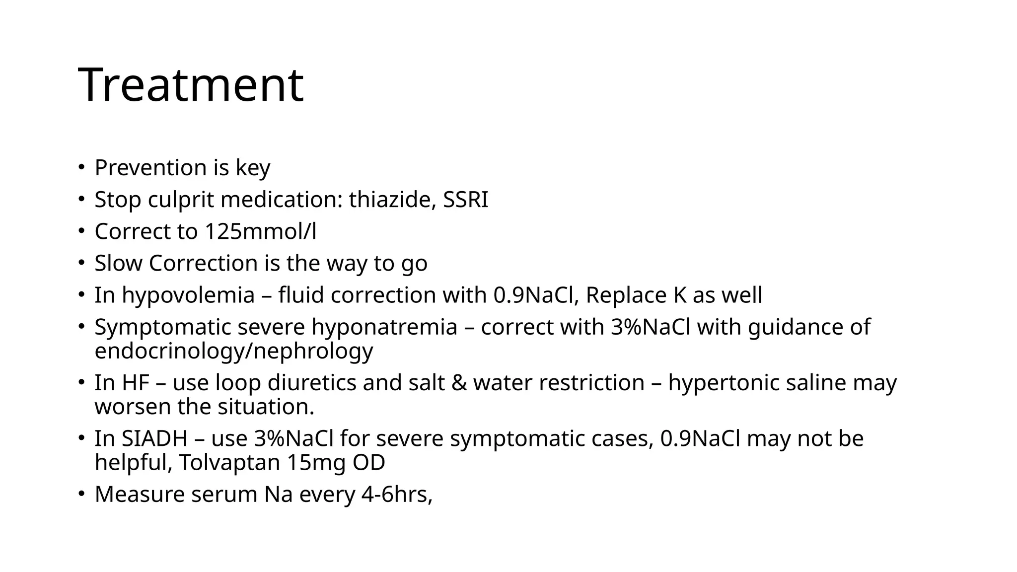 Approach to Hyponatremia, diagnosis and treatment.pptx