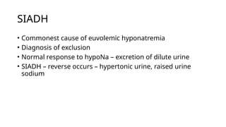 Approach to Hyponatremia, diagnosis and treatment.pptx