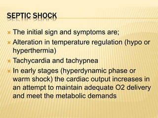 Approach to hypovolemic and septic shock | PPTX