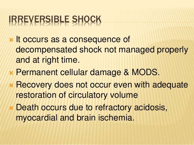 Compensated Shock