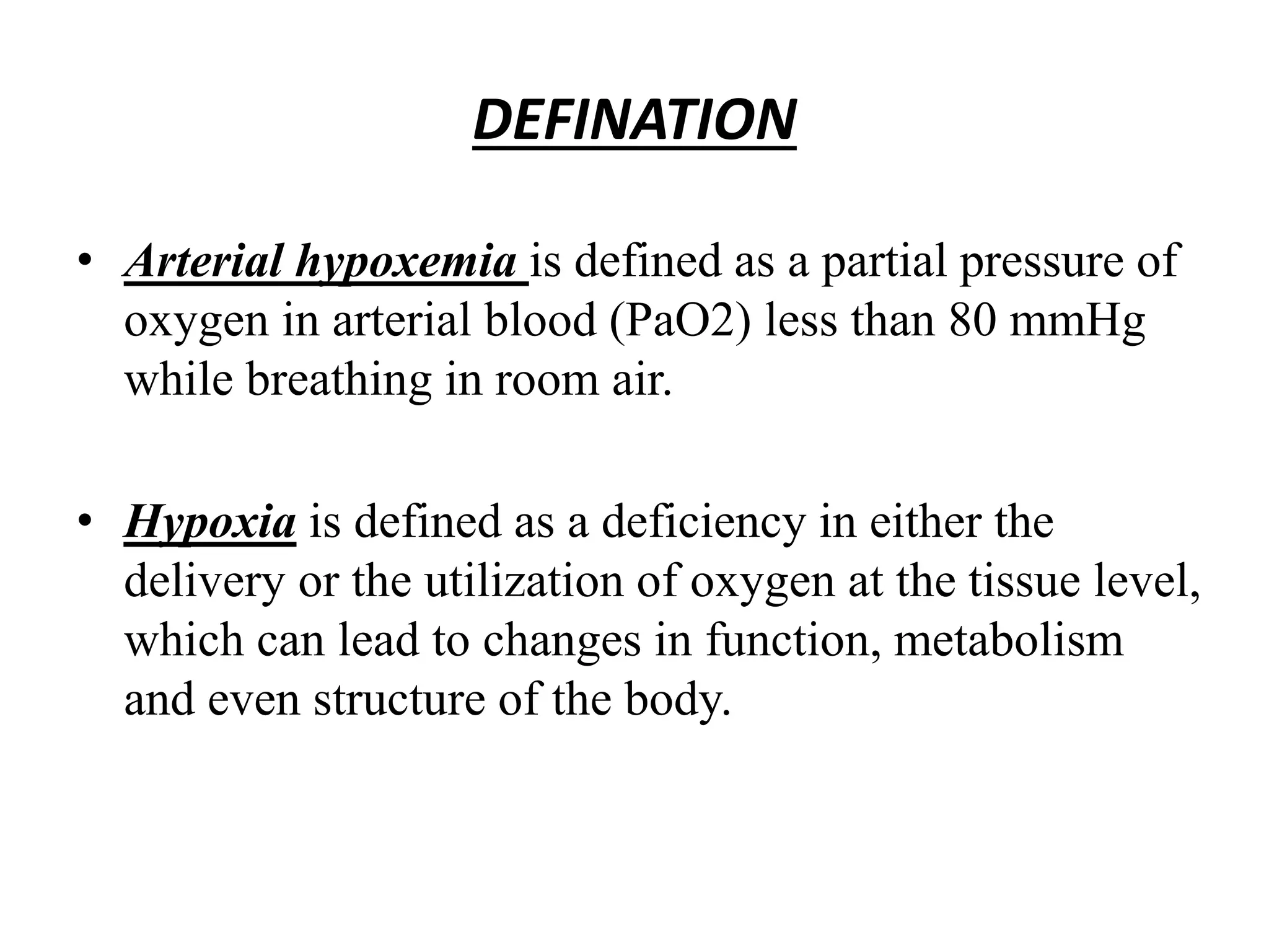 Approach to hypoxemia | PPTX