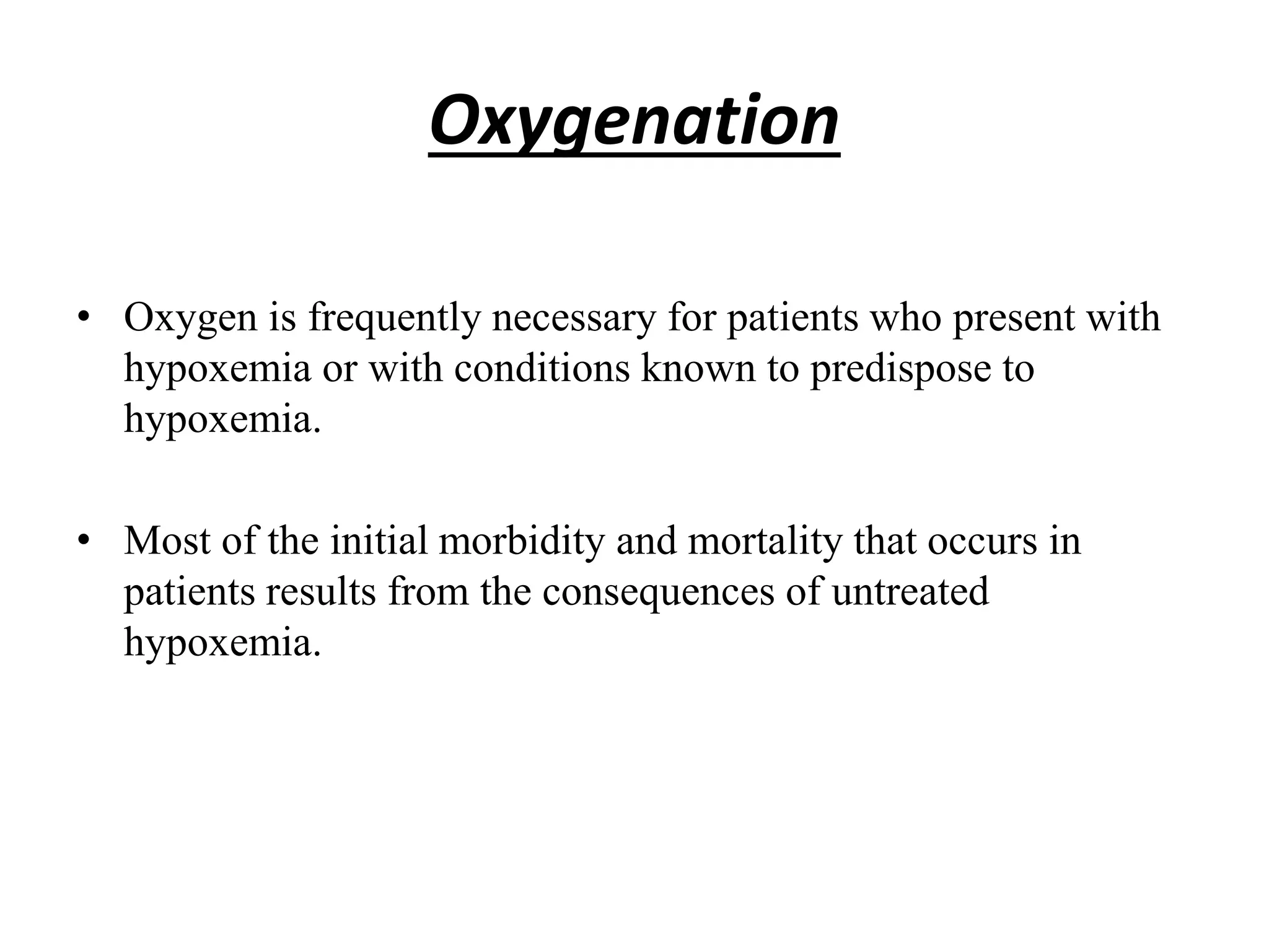 Approach to hypoxemia | PPTX
