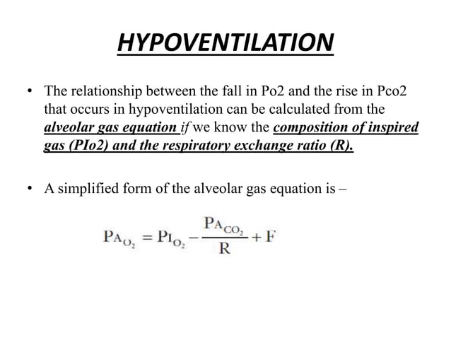 Approach to hypoxemia | PPTX | Lung and Respiratory Health | Diseases ...