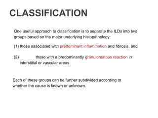 approach to interstitial lung disease and treatment | PPTX