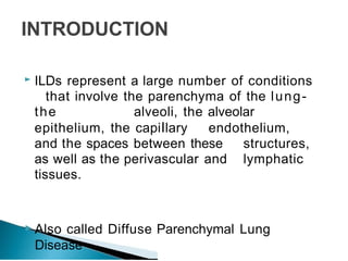 approach to interstitial lung disease and treatment | PPTX