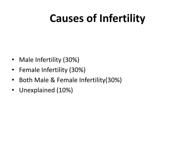 Approach to infertility | PPT