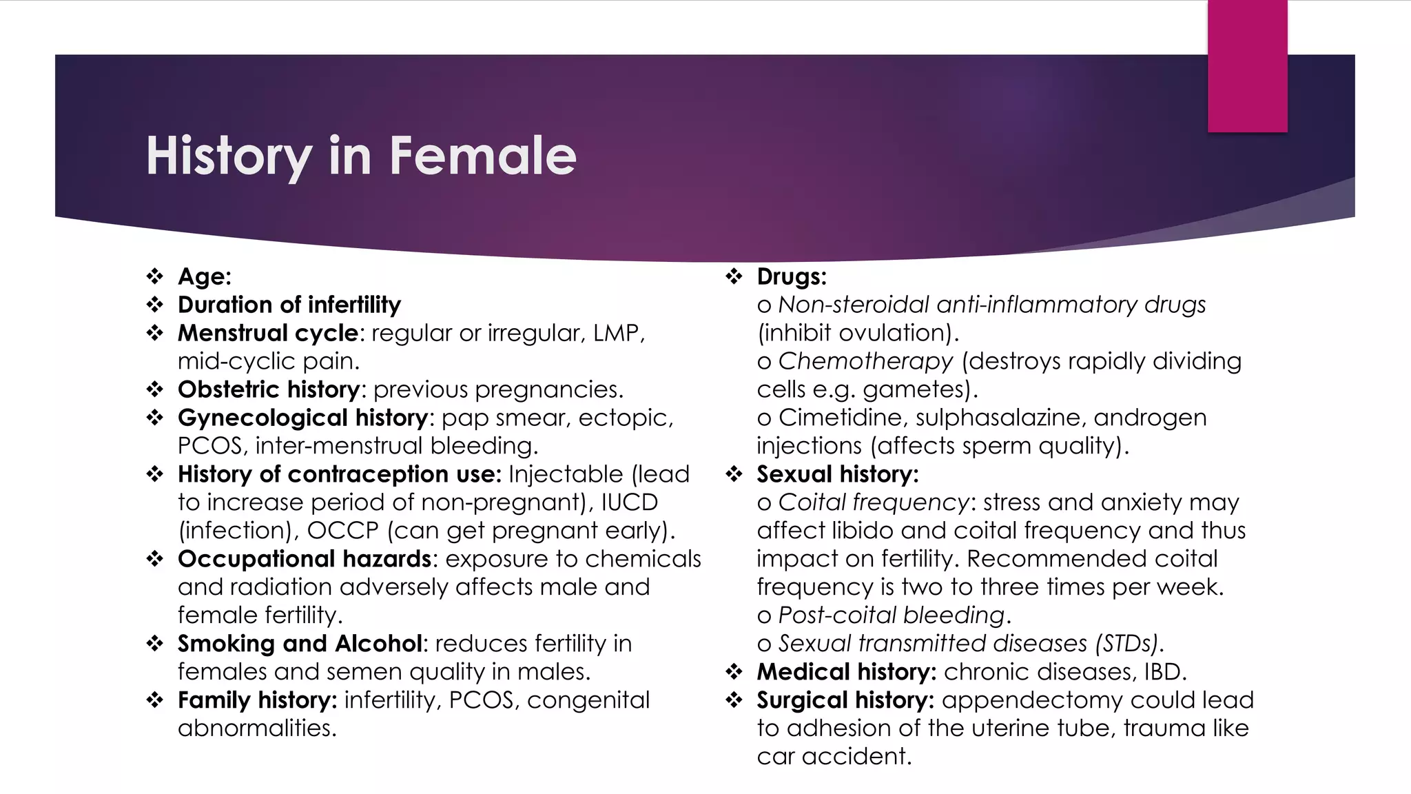 Approach to Infertility By Essam Sidqi | PPT