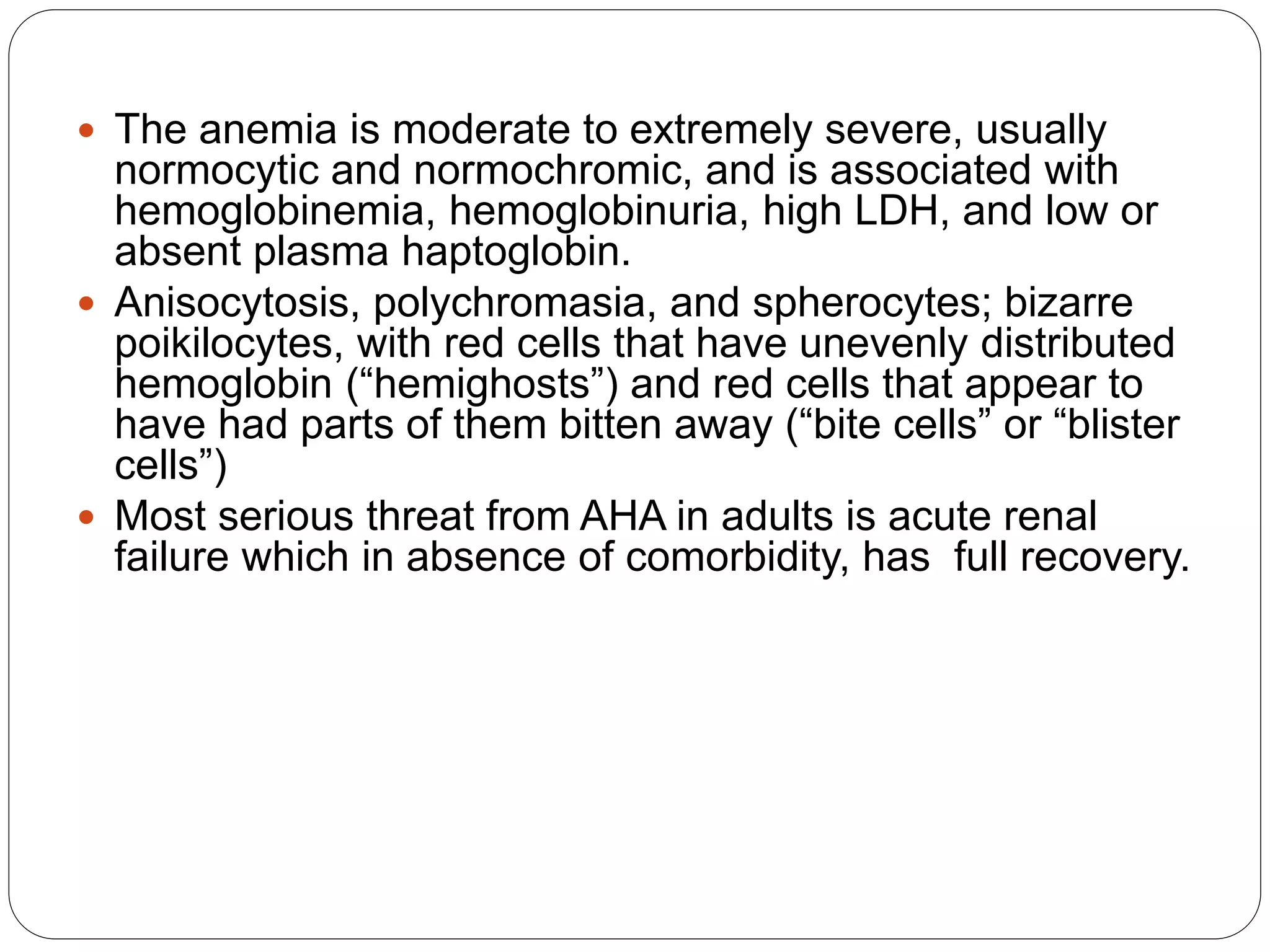 Approach to intracorpuscular hemolytic anemia bikal | PPTX