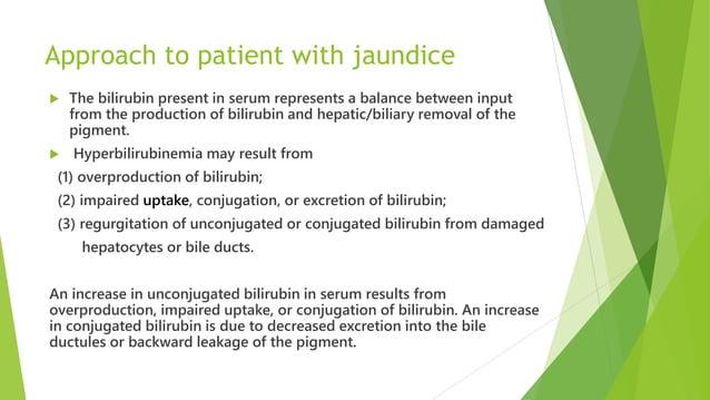 JAUNDICE approach and management clinical | PPT