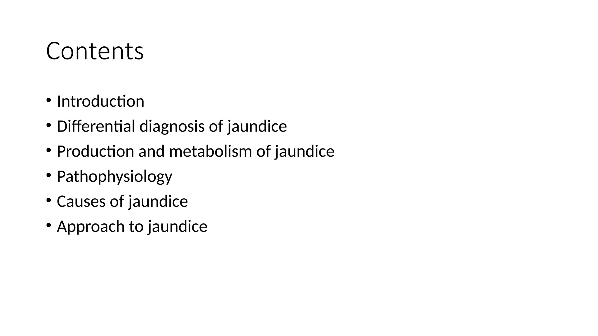 Approach to jaundice based on Harrison's | PPTX
