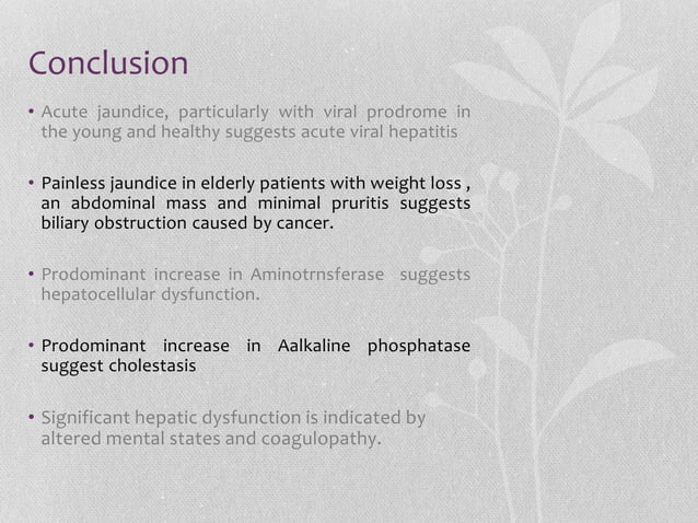 clinical approach to jaundice in adults | PPTX