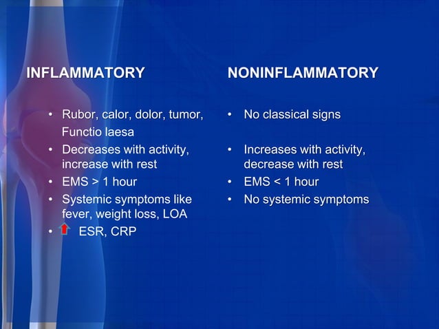 Approach to joint pain | PPTX | Bone and Joint Conditions | Diseases ...