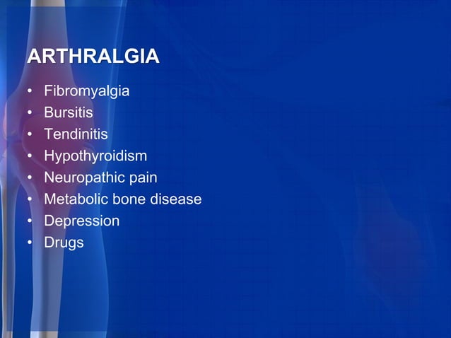 Approach to joint pain | PPTX | Bone and Joint Conditions | Diseases ...