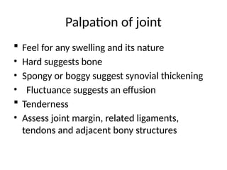 approach to joint pain patients and approach | PPTX